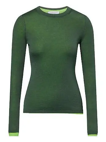 Gabriela Hearst Leif Reversible Cashmere-silk Knitted Jumper - Flourescent Green