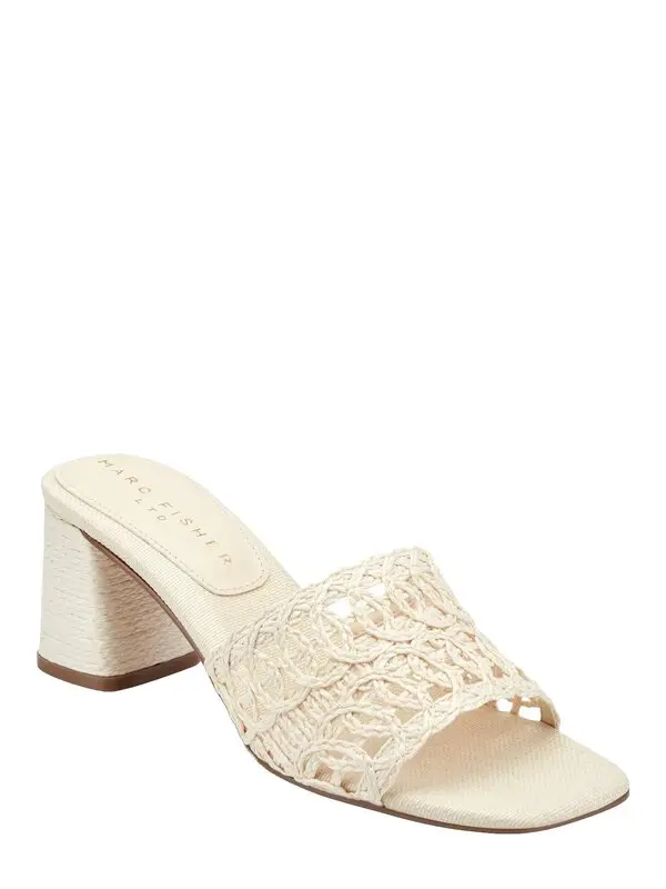 Marc Fisher Follie Slide Sandal - Ivory