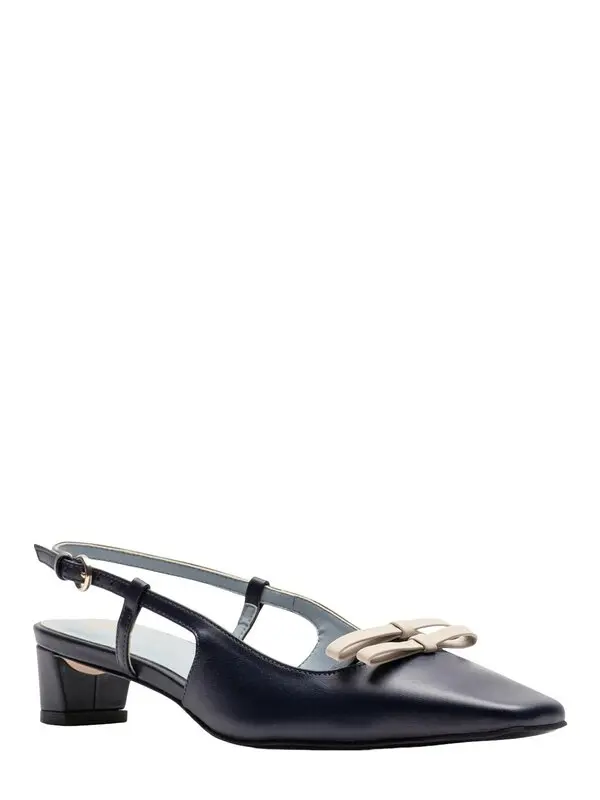 FRANCES VALENTINE Emma Slingback Pump - Navy/oyster