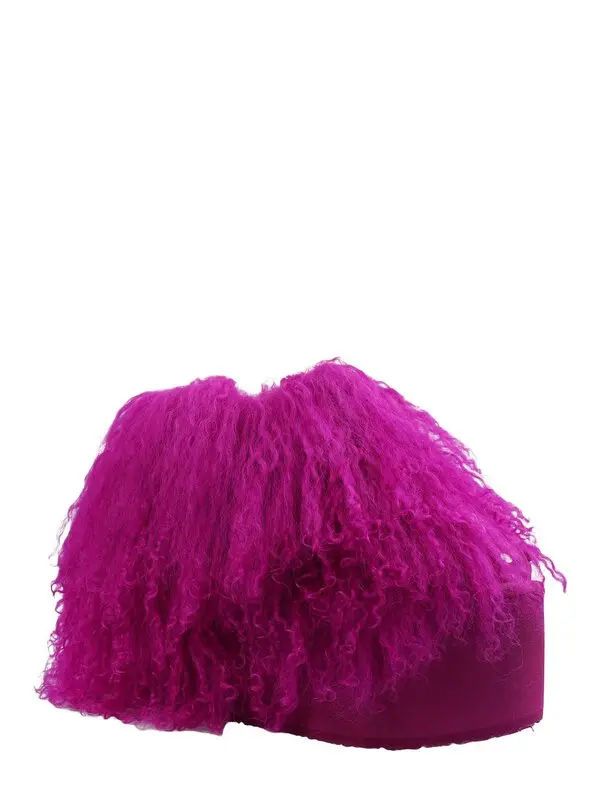 ZIGI Shearling Platform Bootie - Fuchsia