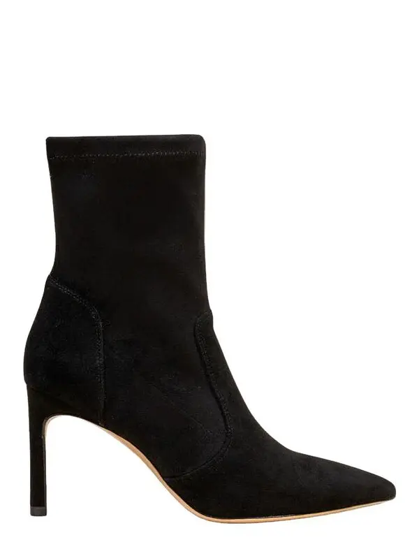 MI/MAI Ophelia High-heel Pointed Toe Ankle Boots - Black