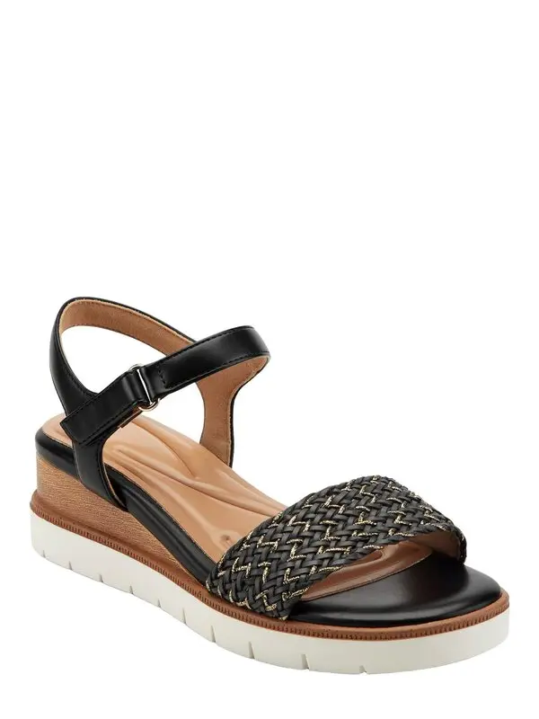 Easy Spirit Edythe Wedge Sandal - Black