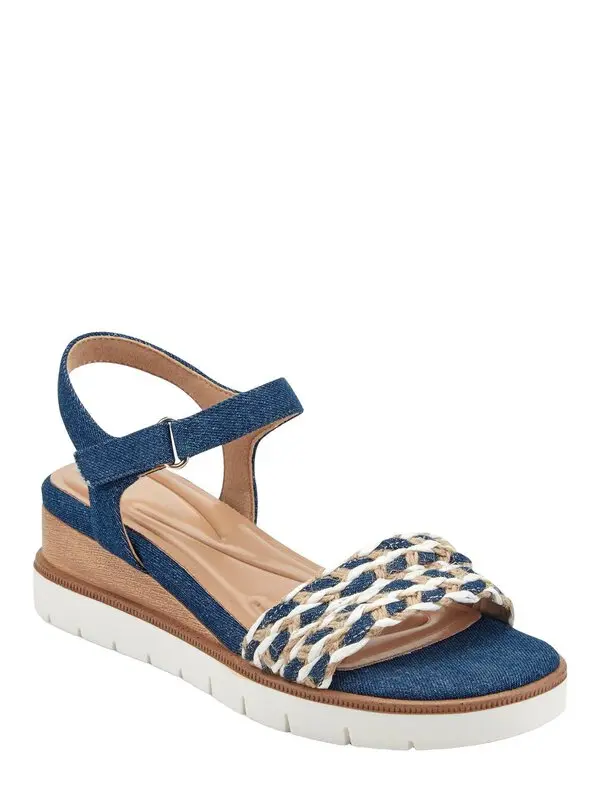 Easy Spirit Edythe Wedge Sandal - Dark Blue