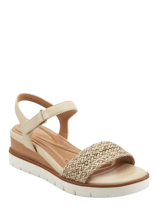 Easy Spirit Edythe Wedge Sandal - Ivory