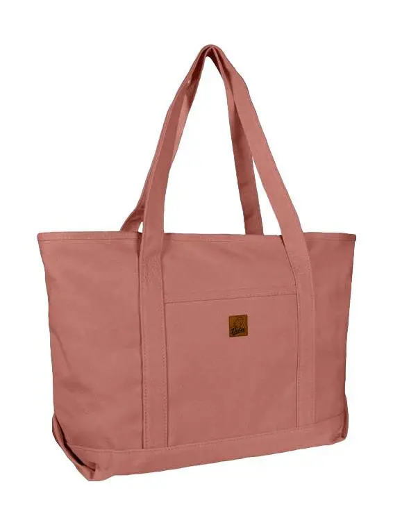 DALIX Carryall Canvas Tote Bag - Dusty Rose
