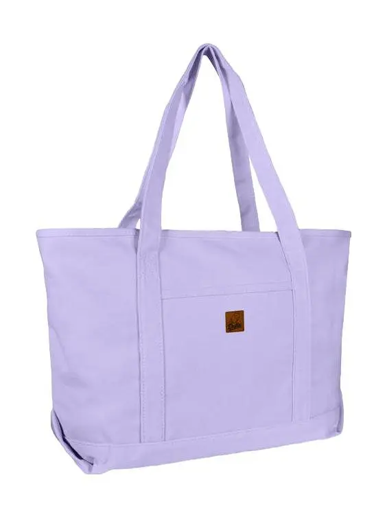 DALIX Carryall Canvas Tote Bag - Lavender