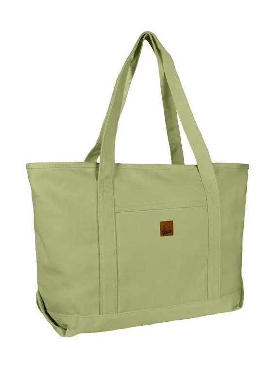 DALIX Carryall Canvas Tote Bag - Light Green