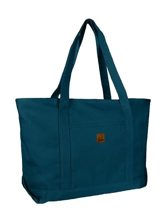 DALIX Carryall Canvas Tote Bag - Navy Blue