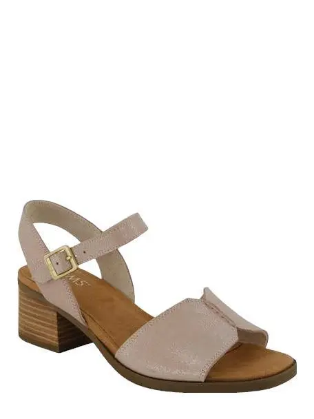 Toms Eloise Heeled Open Toe Sandal - Gold