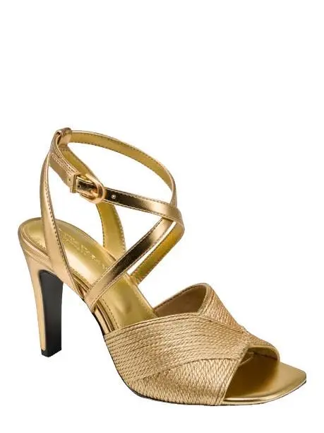 Donna Karan New York Brooks Ankle Strap Sandal - Gold