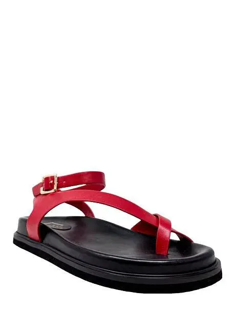 SHU SHOP Berry Ankle Strap Sandal - Red
