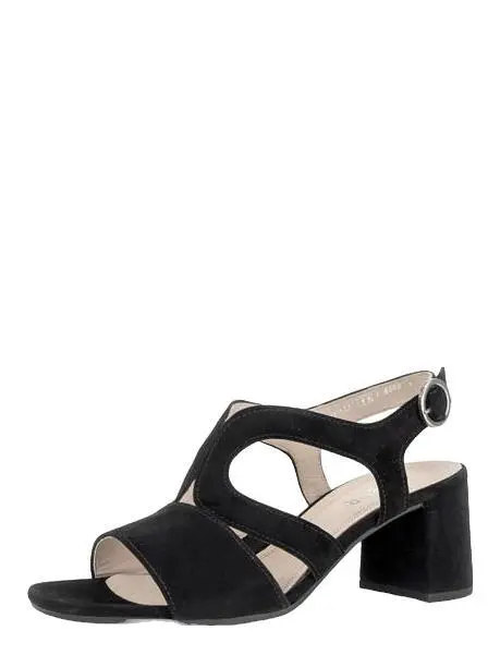 Gabor Block Heel Sandal - Black