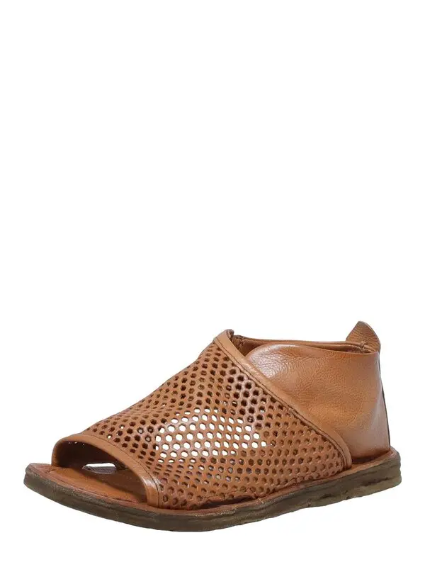 A.S.98 Reiley Perforated Sandal - Whiskey