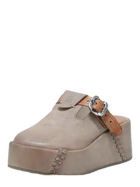 A.S.98 Monroe Platform Clog - Taupe