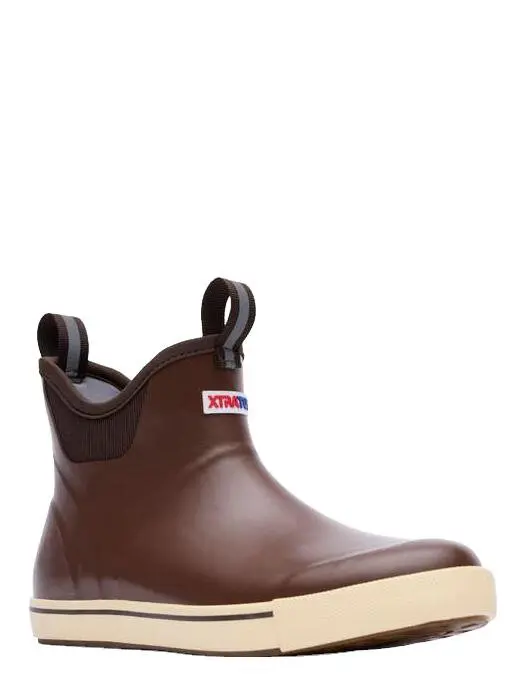 XTRATUF Waterproof Ankle Deck Boots - Brown