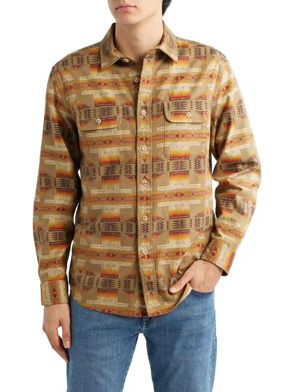 Pendleton Tanner Twill Button-up Shirt - Ponderosa Tan