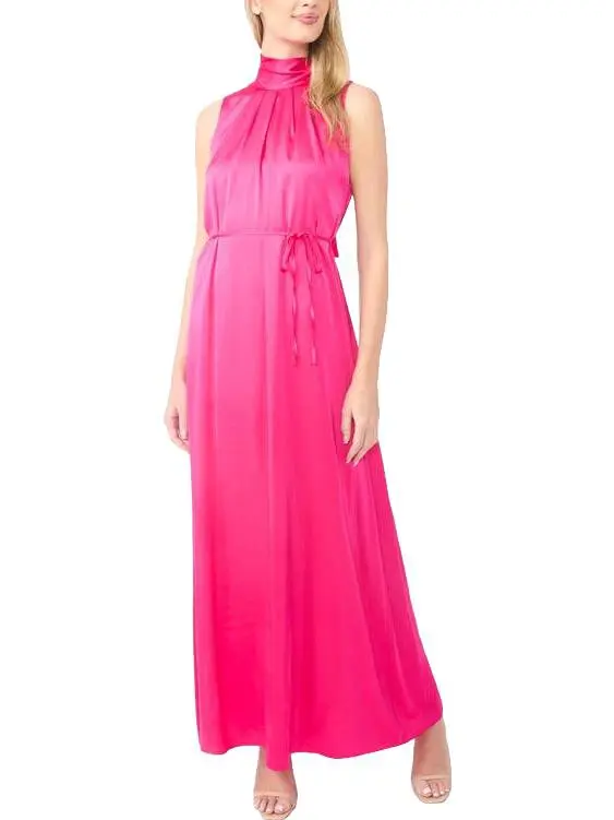 Ted Baker London Gathered Halter Neck Maxi Dress - Beetroot Pink