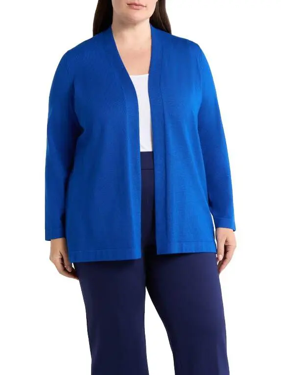 Anne Klein Chatham Open Front Cardigan - Santorini Blue