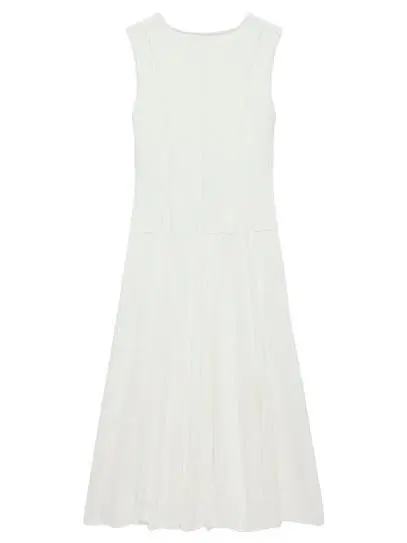 Mint Velvet Cotton Drop Waist Maxi Dress - Ivory