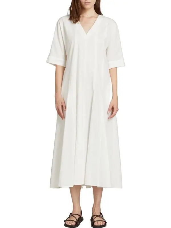 MM BY MAX MARA Cotton Maxi Dress - Optical White