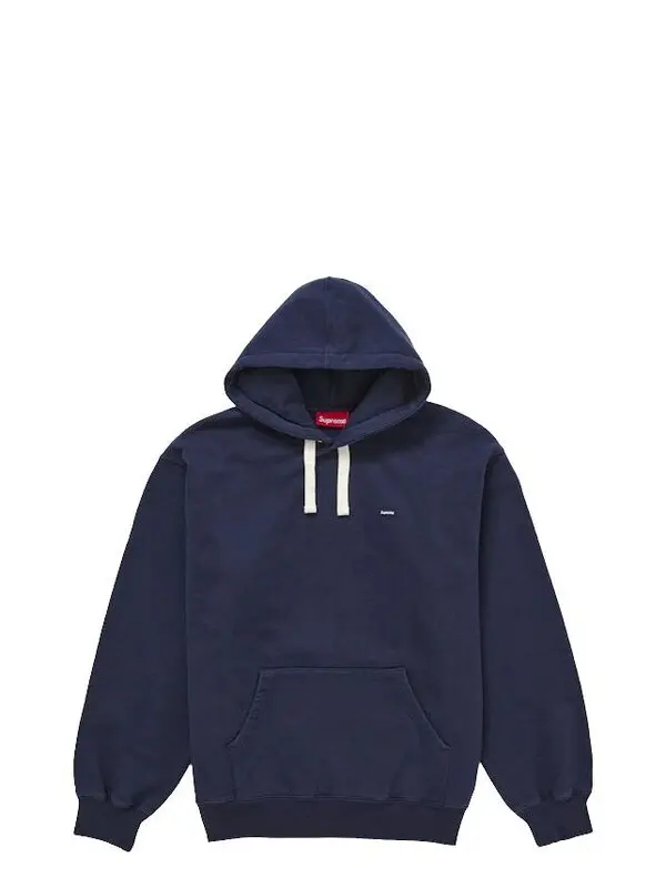 Supreme Small Box Drawcord Hooded Sweatshirt - Navy Blue