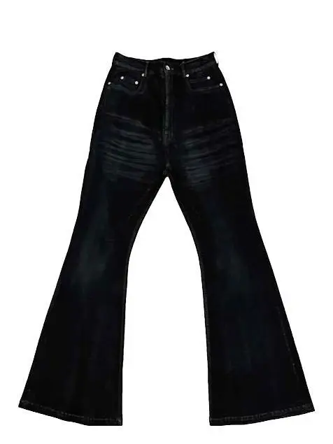 Rick Owens Bolan Bootcut Wax Jeans - Black