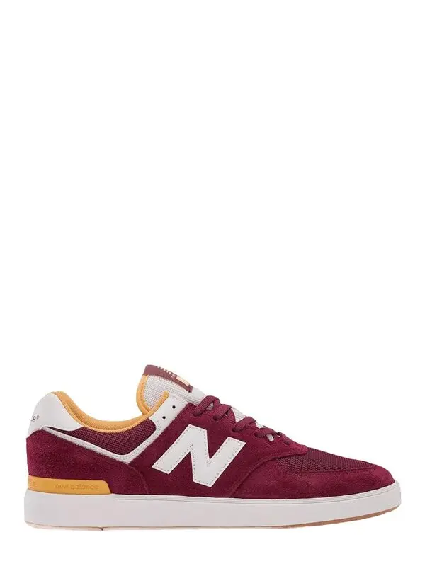 NEW BALANCE 574in Sneakers - Burgundy/white