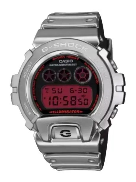 Casio Analogdigital 6900 Series Fine Metallic Series Watch - Resin/stainless Steel