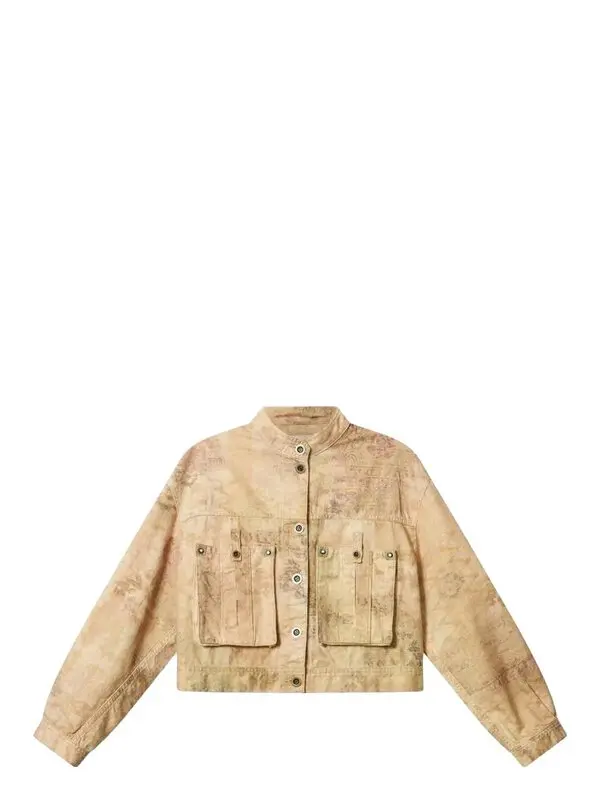 Isabel Marant Cyndel Abstract-pattern Jacket - Neutrals