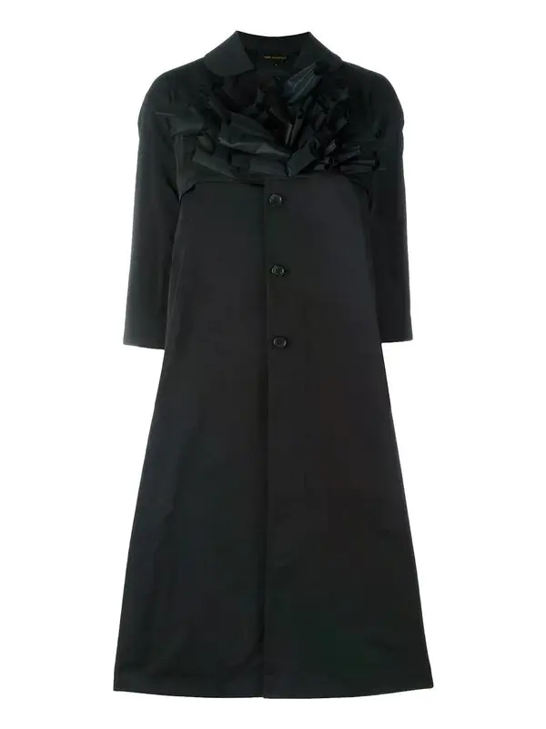 Comme Des Garçons Embellished Coat - Black