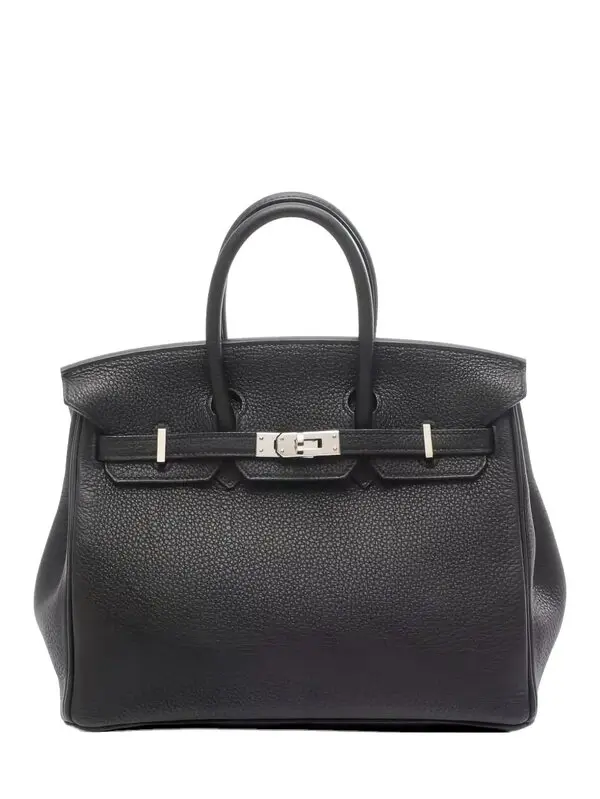 Hermès 2016 Birkin Grained Leather Handbag - Black