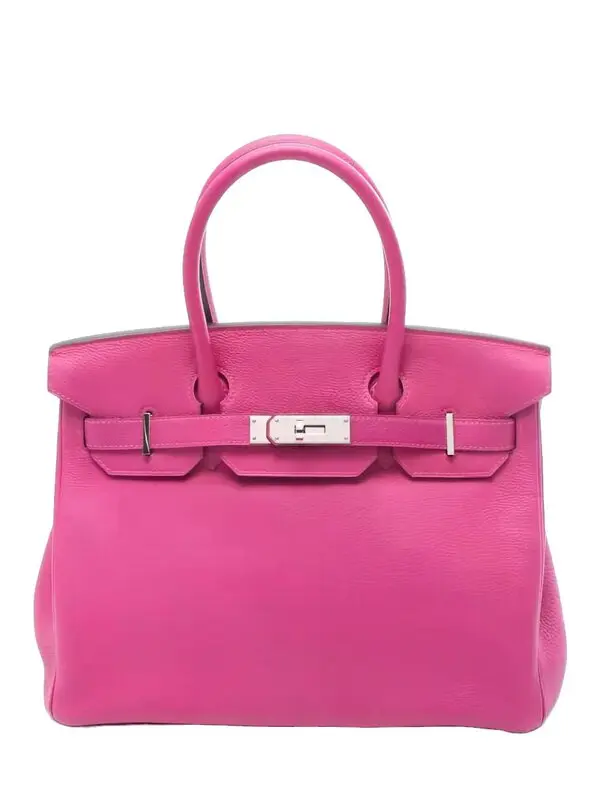 Hermès 2017 Leather Top Handle Handbag - Pink