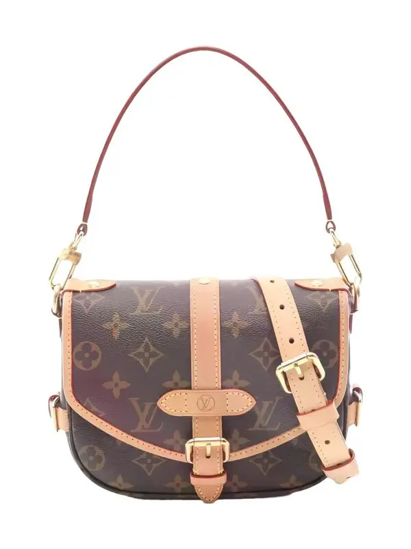 LOUIS VUITTON 2021 Bb Saumur Monogram Handbag - Brown