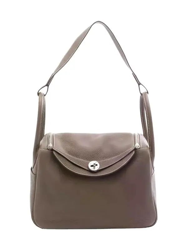 Hermès 2014 Lindy 30 Leather Shoulder Bag - Brown