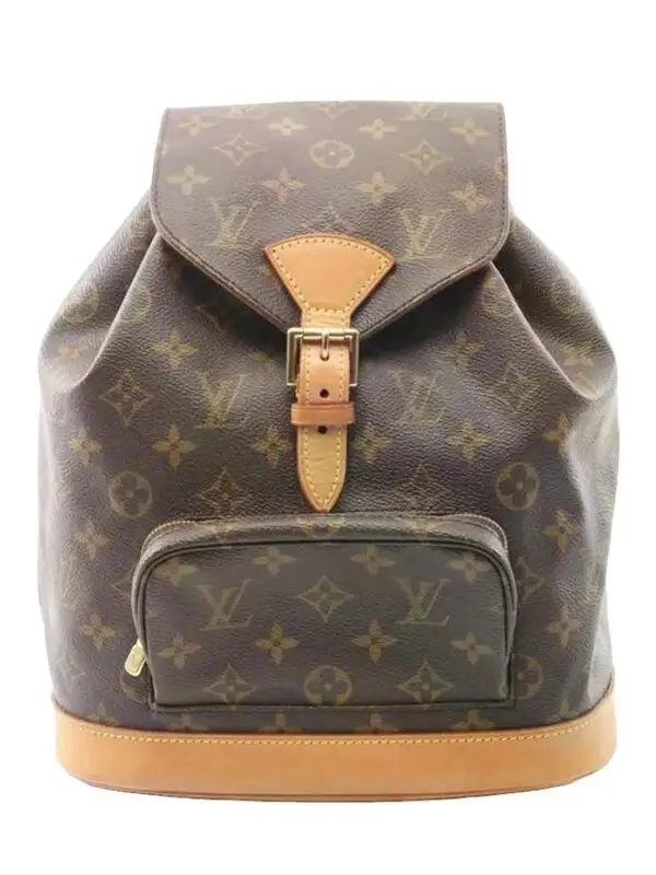 LOUIS VUITTON 1997 Montsouris Mm Monogram Backpack - Brown