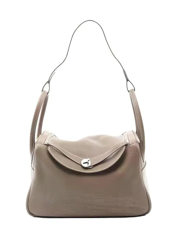 Hermès 2015 34 Lindy Leather Shoulder Bag - Neutrals