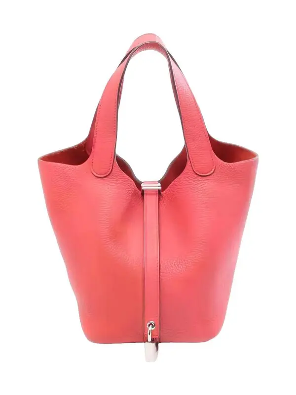 Hermès Picotin Lock Pm Leather Tote - Red