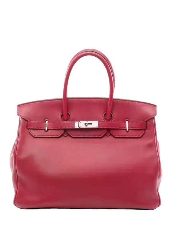 Hermès 2011 35 Birkin Leather Handbag - Red