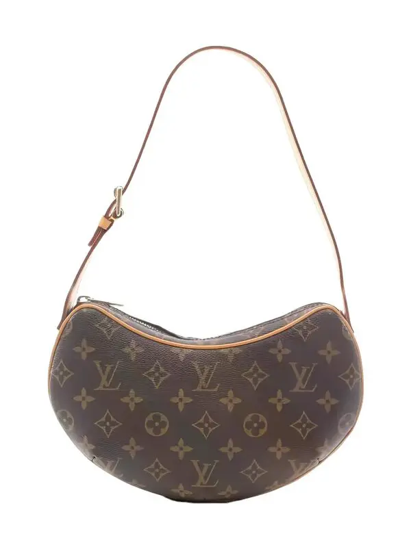 LOUIS VUITTON 2003 Croissant Monogram Shoulder Bag - Brown