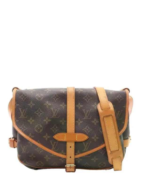 LOUIS VUITTON 1993 Monogram Shoulder Bag - Brown