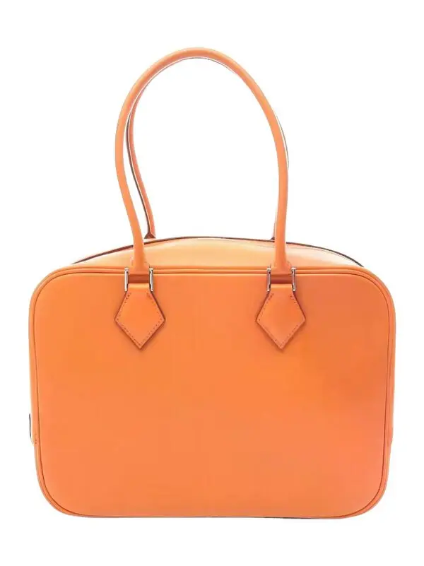 Hermès 2004 Plume Leather Shoulder Bag - Orange