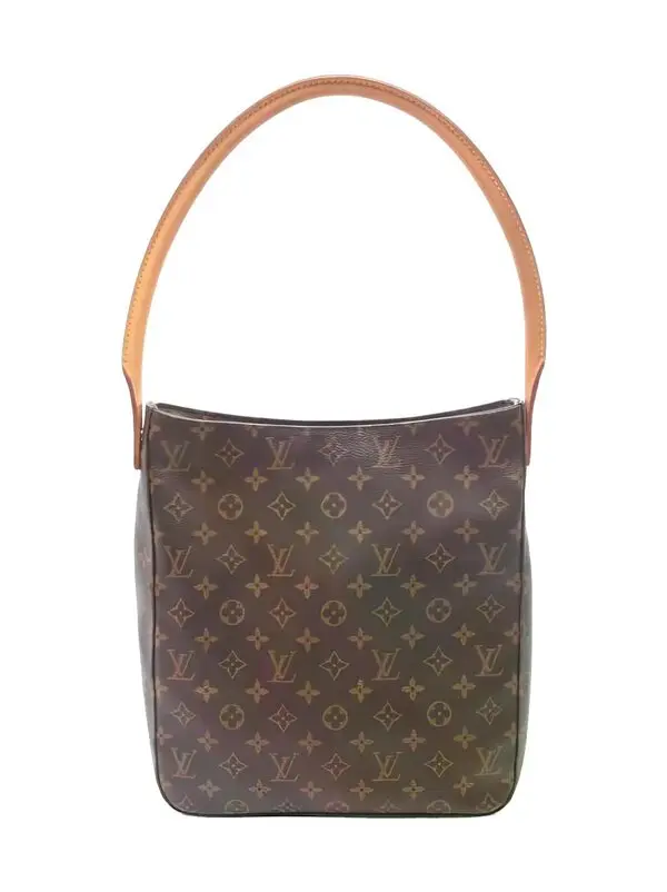 LOUIS VUITTON 2002 Looping Gm Monogram Shoulder Bag - Brown
