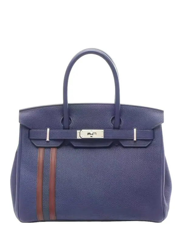 Hermès 2019 30 Officier Birkin Handbag - Blue