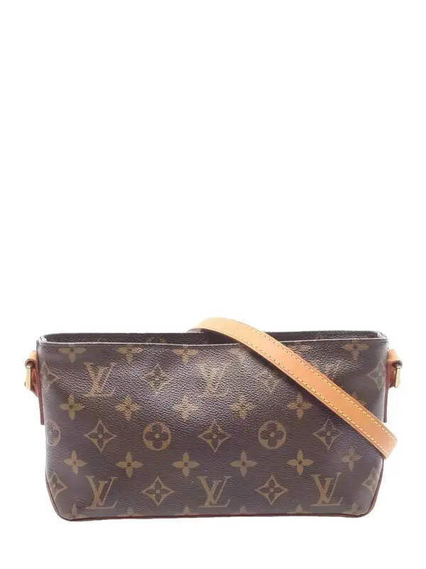 LOUIS VUITTON 2004 Trotteur Monogram Shoulder Bag - Brown