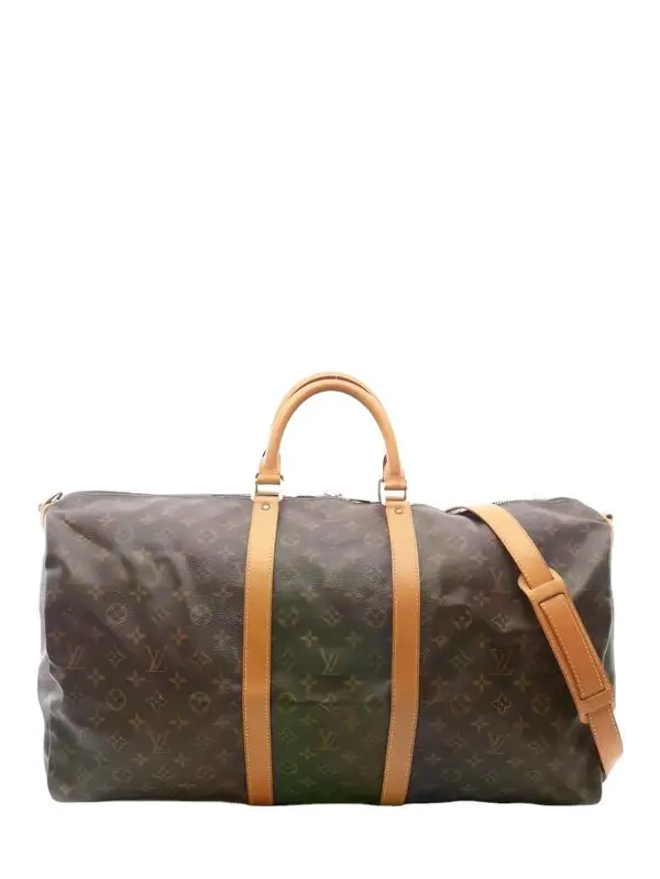 LOUIS VUITTON 1993 Keepall Bandoulière 55 Monogram Holdall - Brown