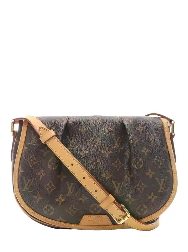 LOUIS VUITTON 2012 Pm Menilmontant Monogram - Brown