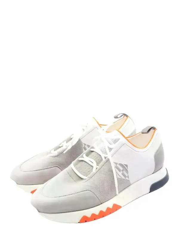 Hermès 2010 Exploit Leather Sneakers - Grey
