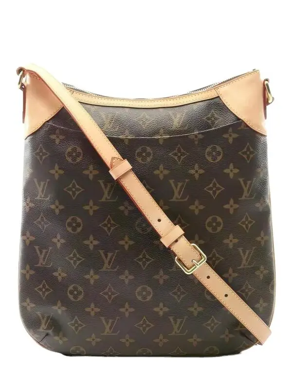 LOUIS VUITTON 2011 Odeon Mm Monogram Crossbody Bag - Brown