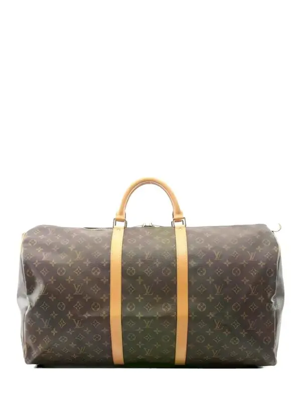LOUIS VUITTON 1996 Keepall 60 Monogram Holdall - Brown