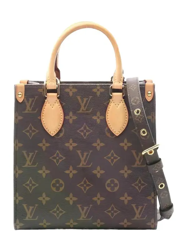 LOUIS VUITTON 2021s Bb Sac Plat Monogram-canvas Tote Bag - Brown